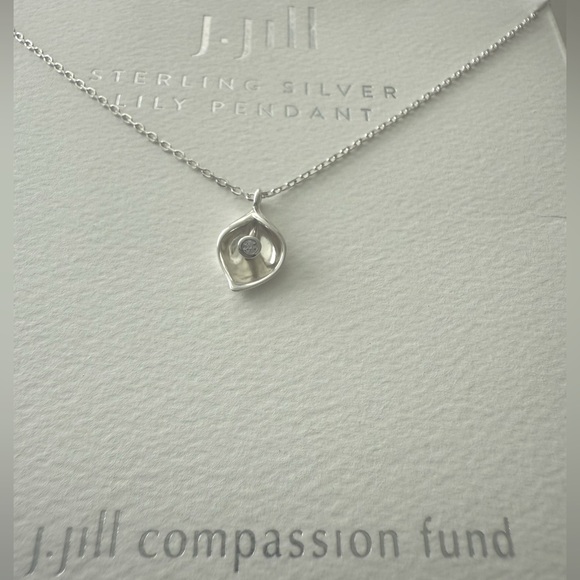 J. Jill | Jewelry | J Jill Compassion Fund Lily Necklace Sterling ...